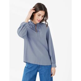 Klassische Bluse Brax "Style VIVI" Gr. 36, blau, Damen, 87% Lyocell, 13% Polyamid, Blusen