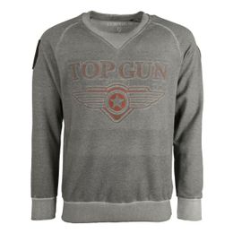 Sweater Top Gun "TG20201131" Gr. 48 (S), grau (anthracite) Herren Sweatshirts