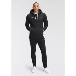 Jogginganzug Ellesse Gr. S, schwarz, Herren, Obermaterial: 80% Polyester, 20% Baumwolle, Sportanzüge