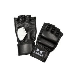 Sandsackhandschuhe HAMMER "Premium MMA" Gr. 1, schwarz (schwarz, weiß), Boxhandschuhe, 1, Obermaterial: 100% Rindsleder