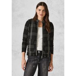 Cardigan Cecil Gr. L (42), schwarz Damen Strickjacken mit Stehkragen