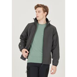 Softshelljacke WHISTLER "Duble" Gr. M, grau (dunkelgrau) Herren Jacken mit 8.000 mm Wassersäule