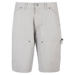 Shorts Urban Classics "Urban Classics Herren Double Knee Carpenter Shorts" Gr. 44, Normalgrößen, grau (lightasphalt) Herren Hosen