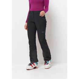 Skihose Jack Wolfskin "ALPSPITZE TOUR PANTS W" Gr. 38, Normalgrößen, schwarz (black) Damen Hosen