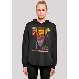 Kapuzenpullover F4NT4STIC "Stranger Things Comic Cover Netflix TV Series" Gr. L, schwarz Damen Pullover Premium Qualität