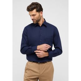 Langarmhemd Eterna "COMFORT FIT" Gr. 40, Normalgrößen, blau (navy) Herren Hemden