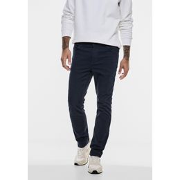 5-Pocket-Hose Street One MEN, Herren, Gr. 32, Länge 34, blau (night blau), Web, 97% Baumwolle, 3% Elasthan, unifarben, casual, gerade lang, Hosen, aus Baumwolle mit Stretchanteil