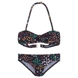 Bandeau-Bikini s.Oliver "Milly Kids" Gr. 134/140, N-Gr, bunt (bedruckt) Kinder Bikini-Sets mit Blumendruck