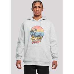 Kapuzenpullover F4NT4STIC "Stranger Things LA Gradient Netflix TV Series" Gr. L, grau (erdgrau) Herren Pullover Premium Qualität