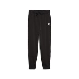 Sporthose Puma "DOWNTOWN Jogginghose Jungen" Gr. 128, Normalgrößen, schwarz (black) Kinder Hosen