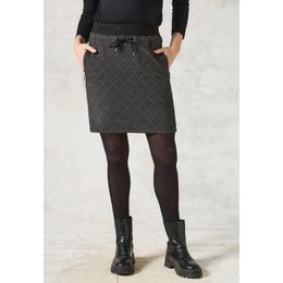 Minirock Cecil Gr. L (42), schwarz Damen Röcke softer Materialmix