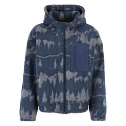 Sweatjacke Just Rhyse "Just Rhyse Just Rhyse Snow Zip Hoody", Herren, Gr. XL, blau (navy), 100% Polyester, Sweatjacken