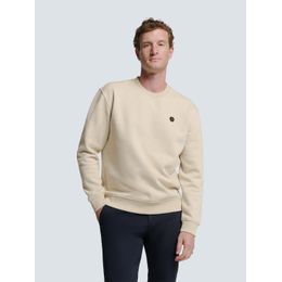 Sweater NO EXCESS "NO EXCESS Pullover mit Rückenaufdruck" Gr. L, beige (dunkelbeige) Herren Sweatshirts