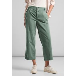 Cordhose Street One Gr. 34, Länge 26, grün (mindful green) Damen Hosen aus Baumwolle mit Stretchanteil