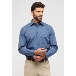 Langarmhemd Eterna "COMFORT FIT" Gr. 42, Normalgrößen, blau (blaugrau) Herren Hemden