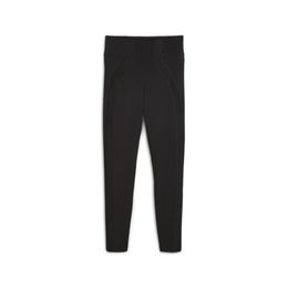 Yogaleggings Puma "CLOUDSPUN Gerippte High Waist-Leggings Damen" Gr. S, Normalgrößen, schwarz, Damen, Obermaterial: 76% Polyester, 24% Elasthan; Innenbund: 13% Elasthan, 87% Polyester, Hosen