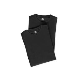 T-Shirt Lerros "Lerros Rundhals Doppelpack T-Shirt in Premium Baumwollqualität", Herren, Gr. 4XL, schwarz, 100% Baumwolle, Rundhals, Kurzarm, Shirts