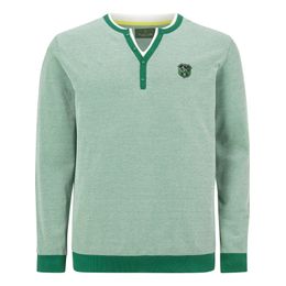 Sweatshirt CHARLES COLBY "Sweatshirt EARL DARRAGH" Gr. XXL, grün (grün melange) Herren Sweatshirts