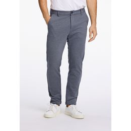 Stoffhose LINDBERGH "LINDBERGH Stoffhose" Gr. L, blau (blau mix), Herren, Oberstoff: 75% Polyester, 22% Viskose, 3% Elasthan; Futter: 65% Polyester, 35% Baumwolle, Hosen