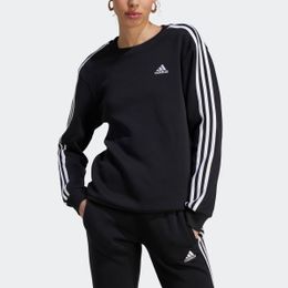 Sweatshirt adidas Sportswear "ESSENTIALS 3-STREIFEN" Gr. L, schwarz-weiß (black, white) Damen Sweatshirts