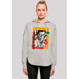 Kapuzenpullover F4NT4STIC "Sex Education Otis Hung Over Collage" Gr. L, grau (grey) Damen Pullover Premium Qualität