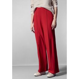 Culotte STREET ONE STUDIO Gr. 34, Länge 30, rot (urban red) Damen Hosen High Waist