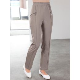 Schlupfhose Gr. 38, Normalgrößen, grau (taupe) Damen Hosen