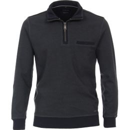 Sweatshirt Casamoda "Casamoda Sweattroyer uni", Herren, Gr. L, grün (olive), 100% Baumwolle, Sweatshirts