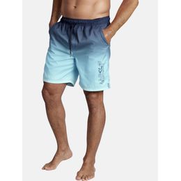 Badeshorts Jan Vanderstorm "Badeshorts WERENFRIED" Gr. 5XL, blau Herren Badehosen Bermudas