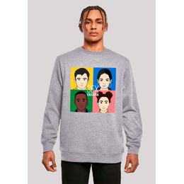 Sweatshirt F4NT4STIC "Sex Education Blur Cover Netflix TV Series" Gr. L, grau (erdgrau) Herren Sweatshirts Premium Qualität