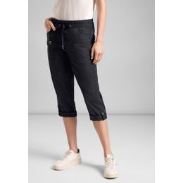 3/4-Hose Street One Gr. 34, Länge 22, schwarz (black) Damen Hosen in 34-Länge