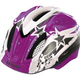 Kinderfahrradhelm Levior "Stars" Helme Gr. M Kopfumfang: 52 cm - 58 cm, lila (violet) Kinder