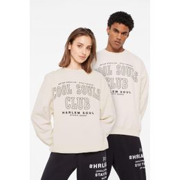 Sweater Harlem Soul Gr. M/L, beige (ecru) Herren Sweatshirts mit Lettering