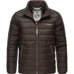 Outdoorjacke Ragwear "Yarek" Gr. 128, braun (dunkelbraun) Jungen Jacken leichte Steppjacke perfekt für den Übergang