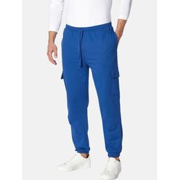 Jogginghose Babista "Jogginghose FLOREVORO" Gr. 25, blau (royal blau), Herren, Obermaterial: 60% Baumwolle CO. 40% Polyester PES., Hosen, mit Tunnelzugbund