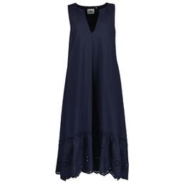 Sommerkleid Blue Seven "Blue Seven Maxikleid MARINA" Gr. 38, blau (595 - nachtblau) Damen Kleider