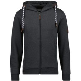 Sweatjacke Ragman Gr. L (50/52), grau (anthrazit) Herren Sweatjacken