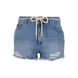 alife and kickin Shorts ALIFE & KICKIN "Damen LatoyaAK DNM A" Gr. L, Normalgrößen, blau (light denim washed), Damen, 100% Baumwolle, Hosen 5-Pocket-Hose