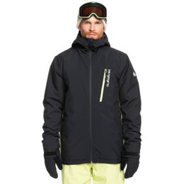 Outdoorjacke Quiksilver "MORTON JK" Gr. L, schwarz (true schwarz), Herren, Obermaterial: 100% Polyester, Jacken