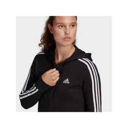 Kapuzensweatjacke adidas Performance "Große Größen" Gr. XL, schwarz Damen Sweatjacken mit Kängurutaschen