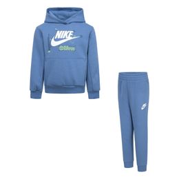 Jogginganzug Nike Sportswear "KNB B NSW HBR FUTURA PO PANT S" Gr. 104 (4), blau (nike aegean) Kinder Sportanzüge