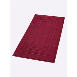 Badematte Vossen Badematten Gr. rechteckig (60cm x 100cm),, rot (dunkelrot)