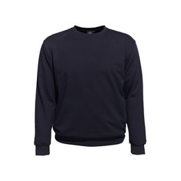 Sweatshirt Ahorn Sportswear, Herren, Gr. XXL, blau, 100% Baumwolle, unifarben, normal, Rundhals, Sweatshirts Sweatshirt, im schlichten Design