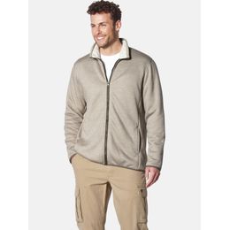 Sweatjacke Babista "Fleecejacke BIATINARI" Gr. L, beige (beige gemustert) Herren Sweatjacken