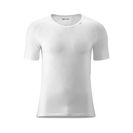 Funktionsshirt Gonso "Base Shirt M" Gr. 6XL, weiß, Herren, 89% Polypropylen, 11% Elastolefin, Shirts Funktionsshirt Sportshirt, Herren Fahrrad-Unterhemd, elastisch und atmungsaktiv Rundhals Radshirt