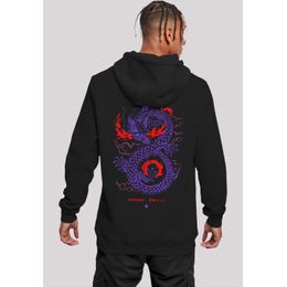 Kapuzenpullover F4NT4STIC "Dragon fire", Herren, Gr. L, schwarz, Obermaterial: 65% Baumwolle, 35% Polyester, slim fit, Pullover, Print