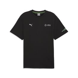 T-Shirt Puma "Mercedes-AMG Petronas F1 Neon Energy T-Shirt Herren" Gr. L, schwarz, Herren, Obermaterial: 100% Baumwolle; Rippe: 70% Baumwolle, 30% Polyester, clean, Shirts