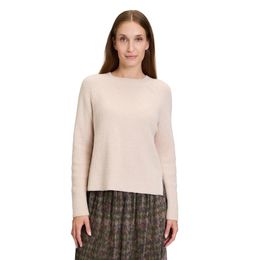 Strickpullover Cartoon "Cartoon Strickpullover mit Rundhalsausschnitt", Damen, Gr. 38, beige, Obermaterial: 62% Baumwolle, 22% Polyester, 16% Polyamid., modisch, lässig geschnitten normal, Pullover, Struktur