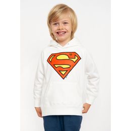 Kapuzensweatshirt logoshirt "DC - Batman Logo" Gr. 80, weiß (altweiß) Herren Sweatshirts mit stylischem Superman-Aufdruck