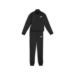 Jogginganzug Puma "ESS Tape Trainingsanzug Mädchen Mädchen" Gr. 128, schwarz, Kinder, Obermaterial: 100% Polyester; Rippe: 98% Polyester, 2% Elasthan, Sportanzüge